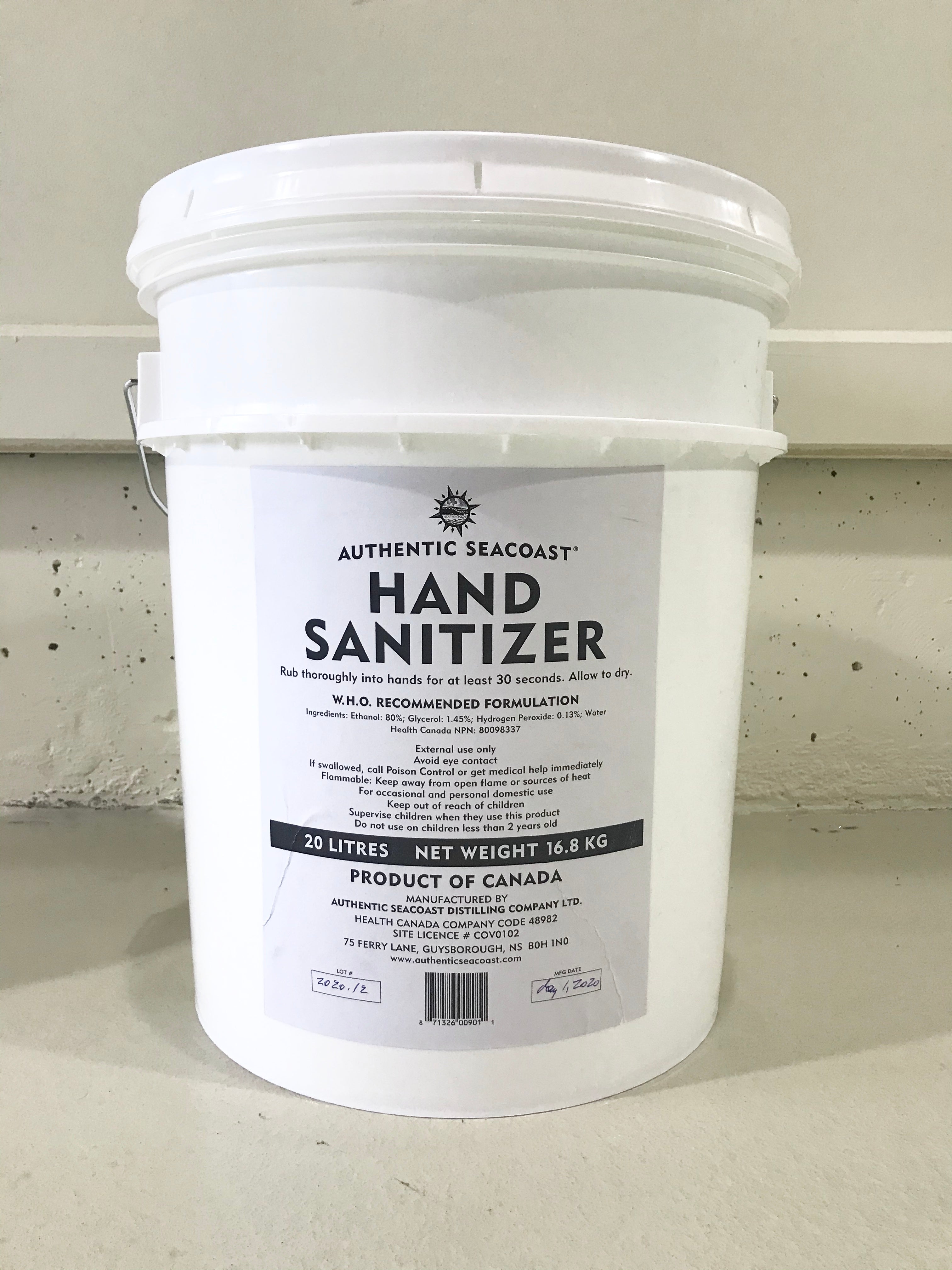 (ASC) Hand Sanitizer Pail (20 Litre) – Authentic Seacoast Company