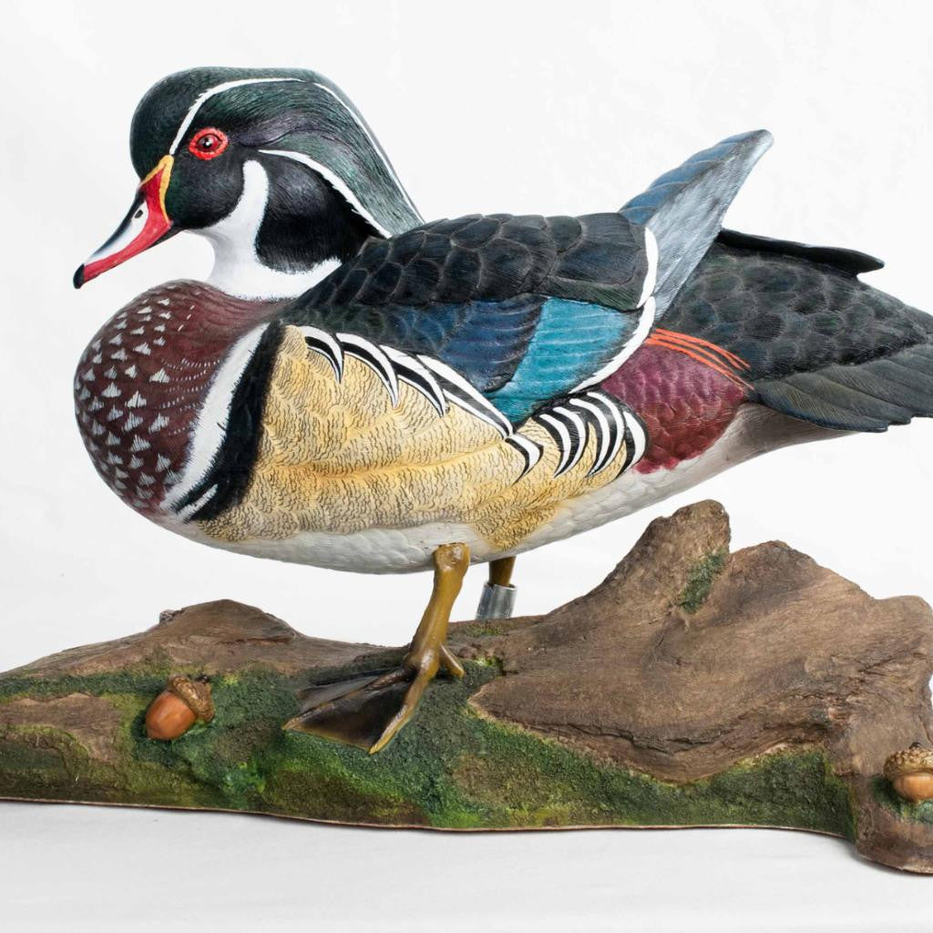 Ducks Unlimited Authorized Collection Wood Duck Decoy – Authentic ...